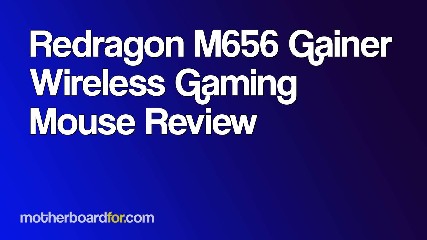 Redragon M656 Gainer Wireless Gaming Mouse Review